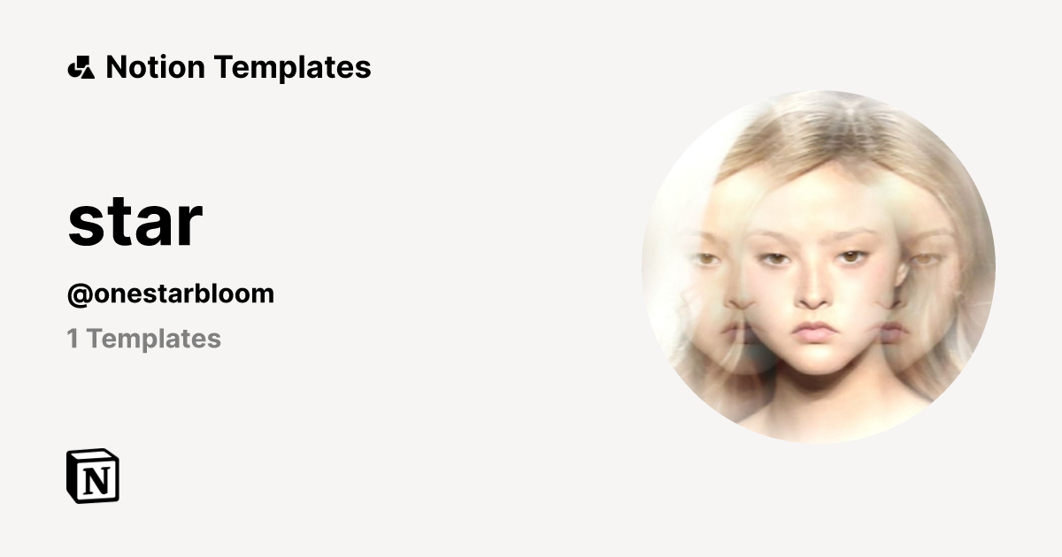 star | Template Creator | Notion Marketplace