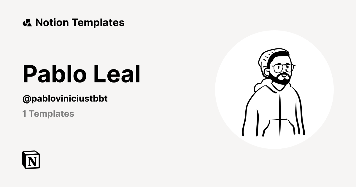 Pablo Leal | Template Creator | Notion Marketplace