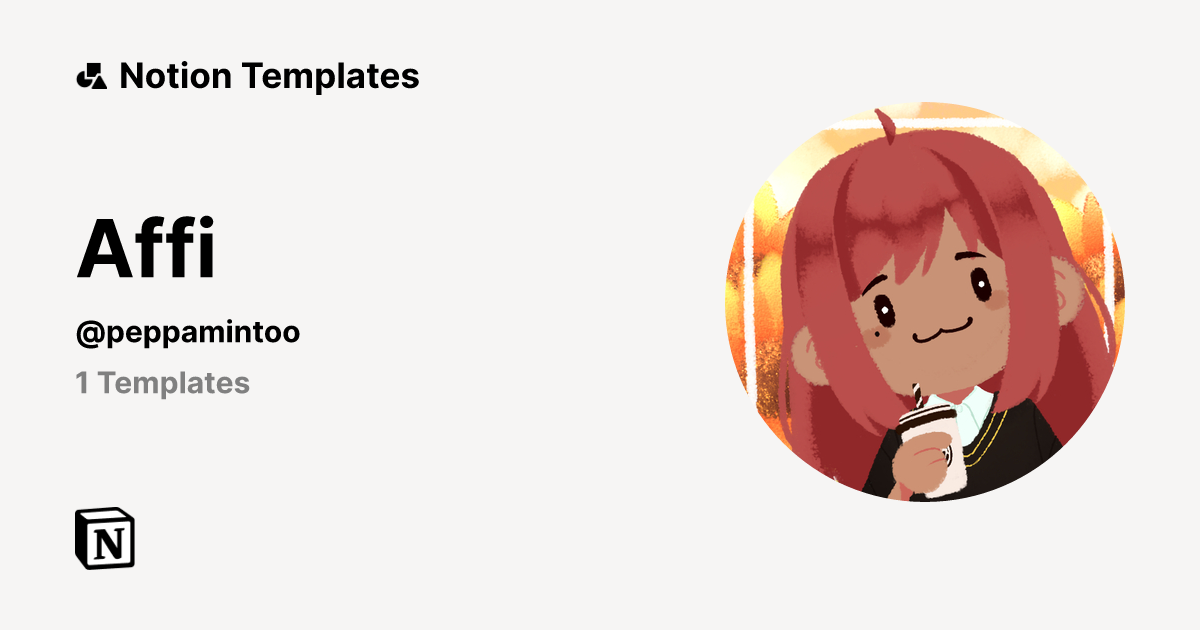 Affi | Template Creator | Notion Marketplace