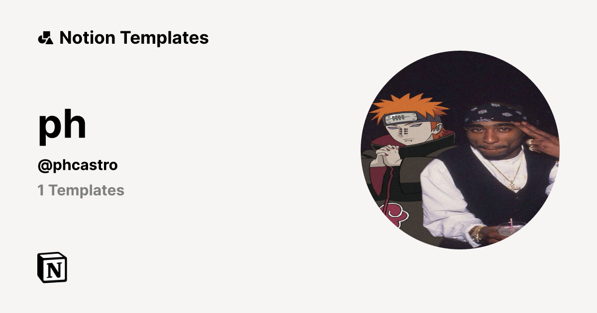 ph | Template Creator | Notion Marketplace