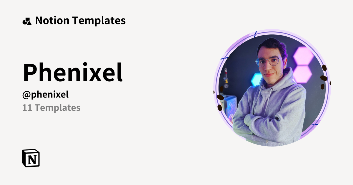 Phenixel | Template Creator | Notion Marketplace