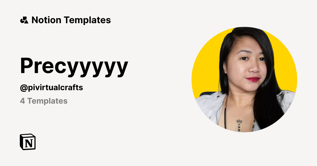 Precyyyyy | Template Creator | Notion Marketplace