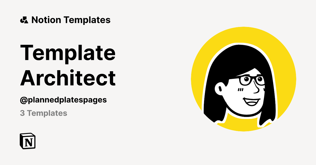Template Architect | Template Creator | Notion Marketplace