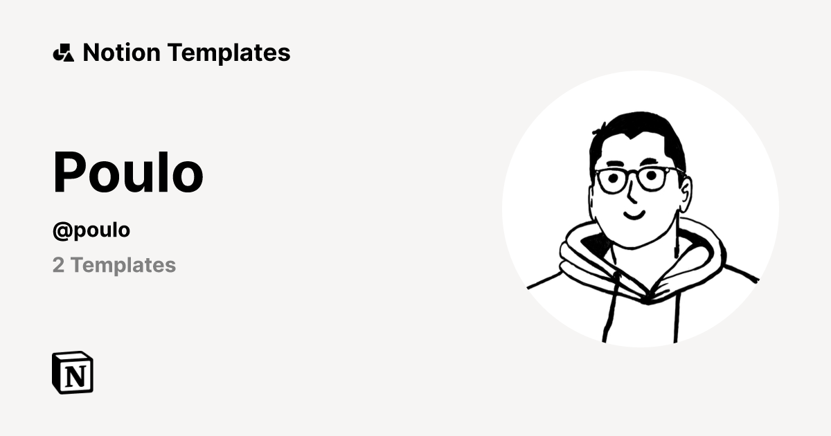 Poulo | Template Creator | Notion Marketplace