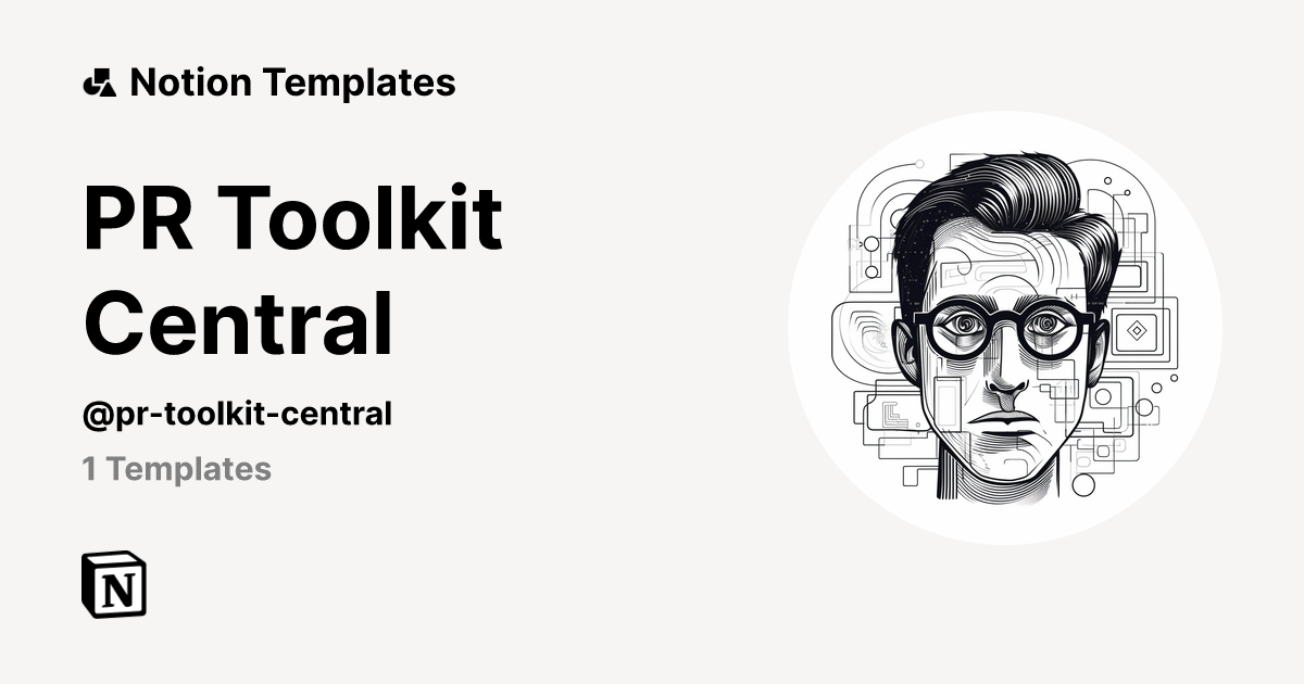 PR Toolkit Central | Template Creator | Notion Marketplace
