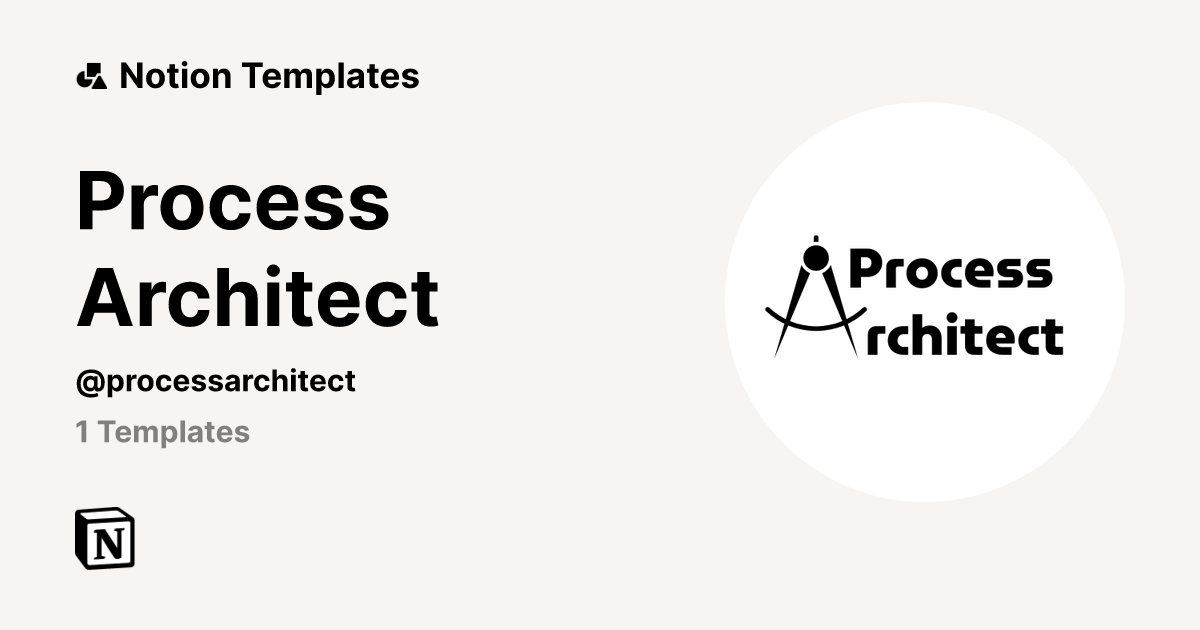 Process Architect | Template Creator | Notion Marketplace