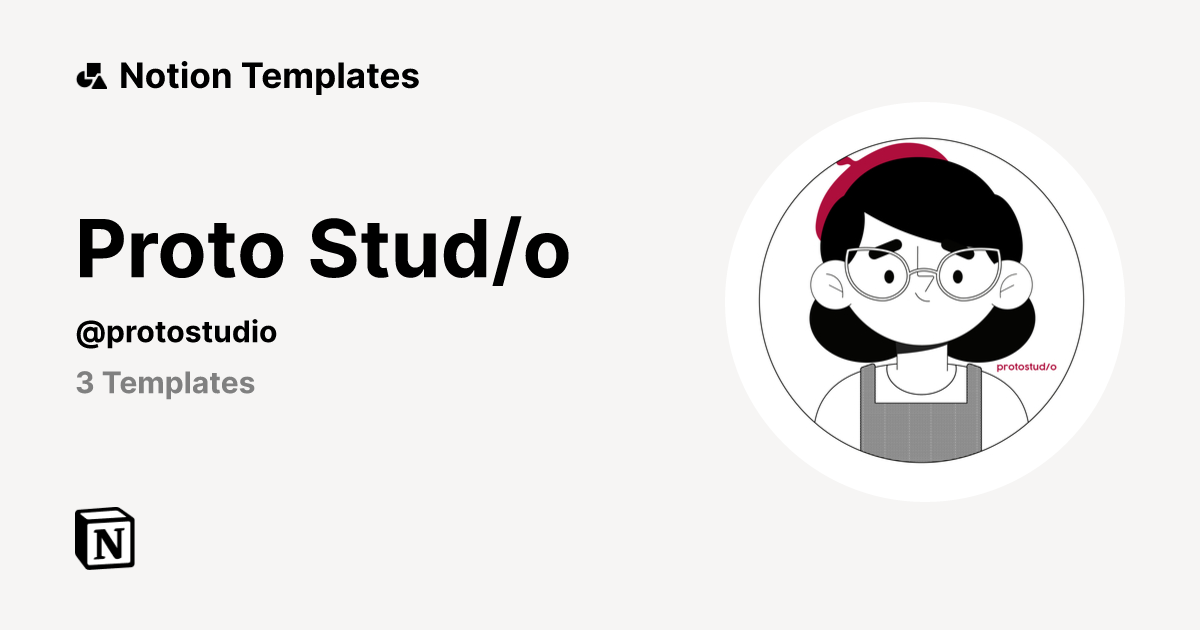 Proto Stud/o | Template Creator | Notion Marketplace
