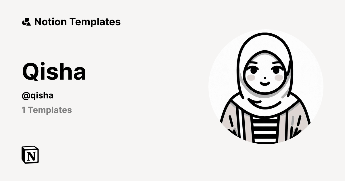 Qisha | Template Creator | Notion Marketplace
