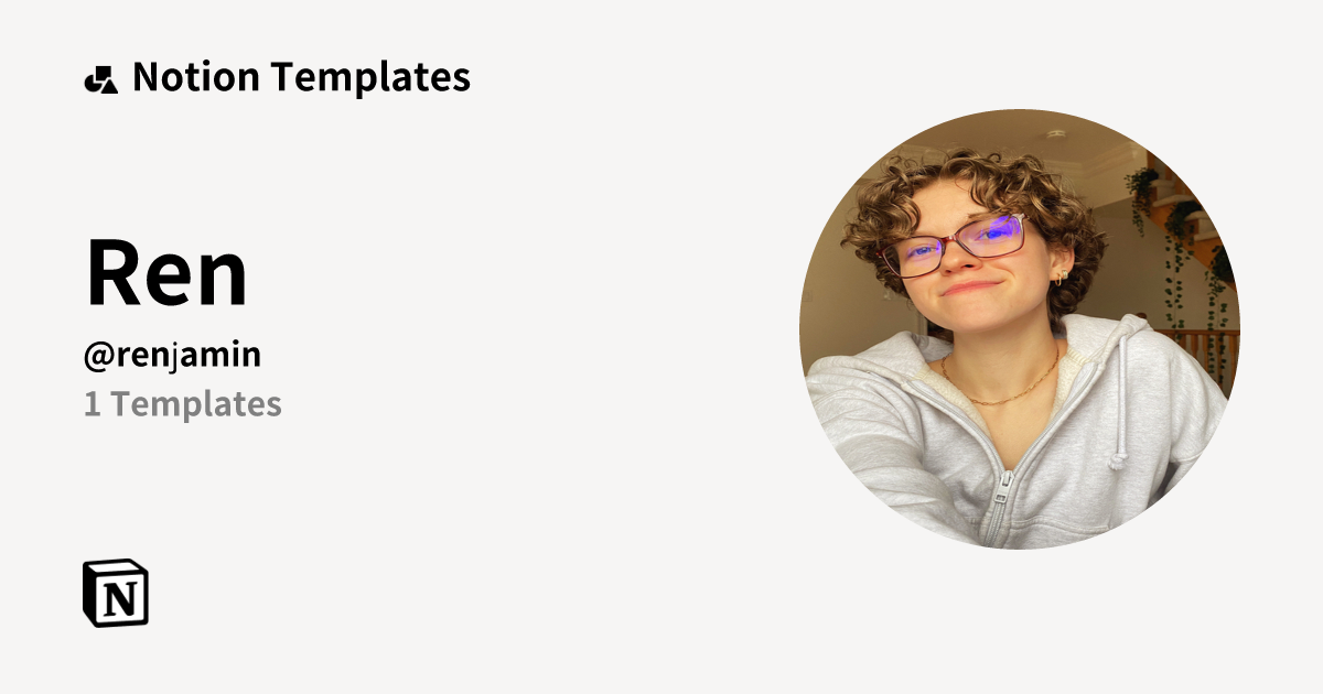 Ren | Template Creator | Notion Marketplace