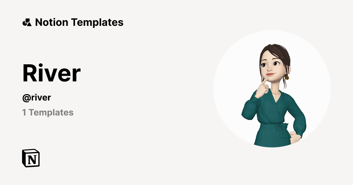 River | Template Creator | Notion Marketplace