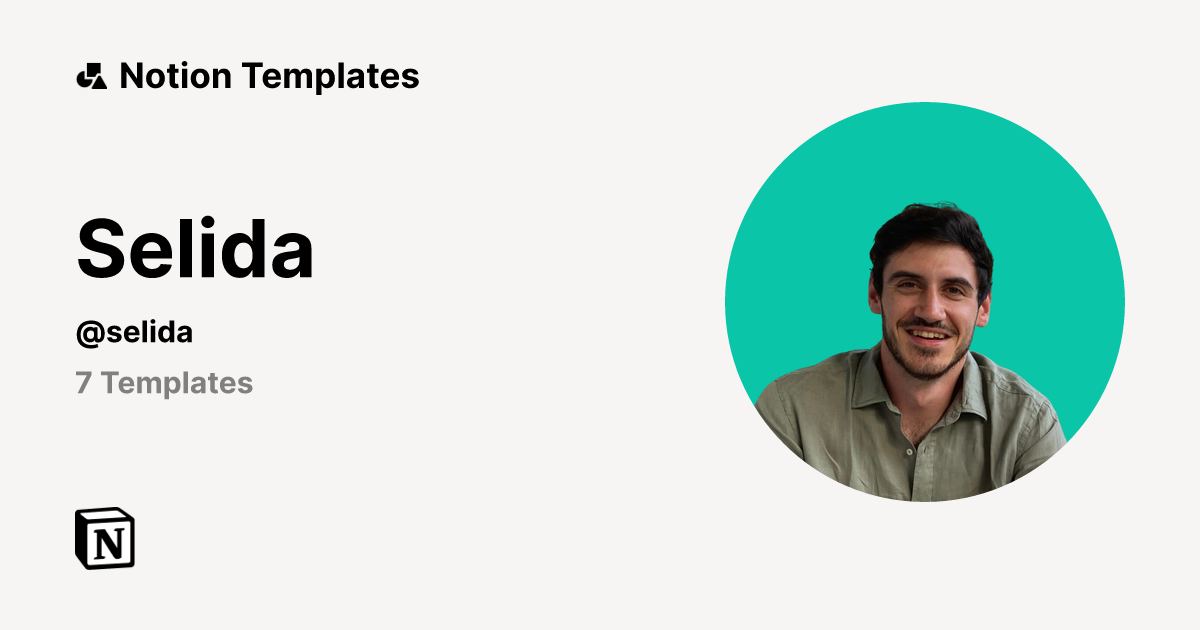 Selida | Template Creator | Notion Marketplace