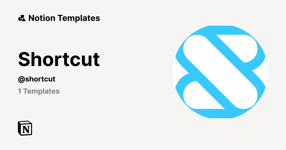 Shortcut | Template Creator | Notion Marketplace