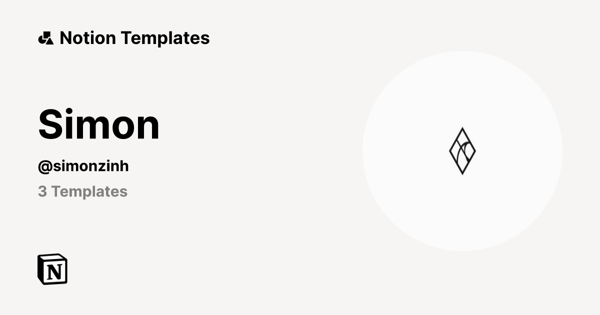 Simon | Template Creator | Notion Marketplace