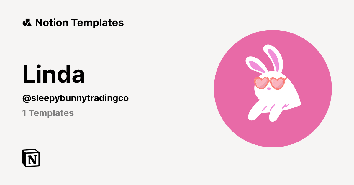 Linda | Template Creator | Notion Marketplace