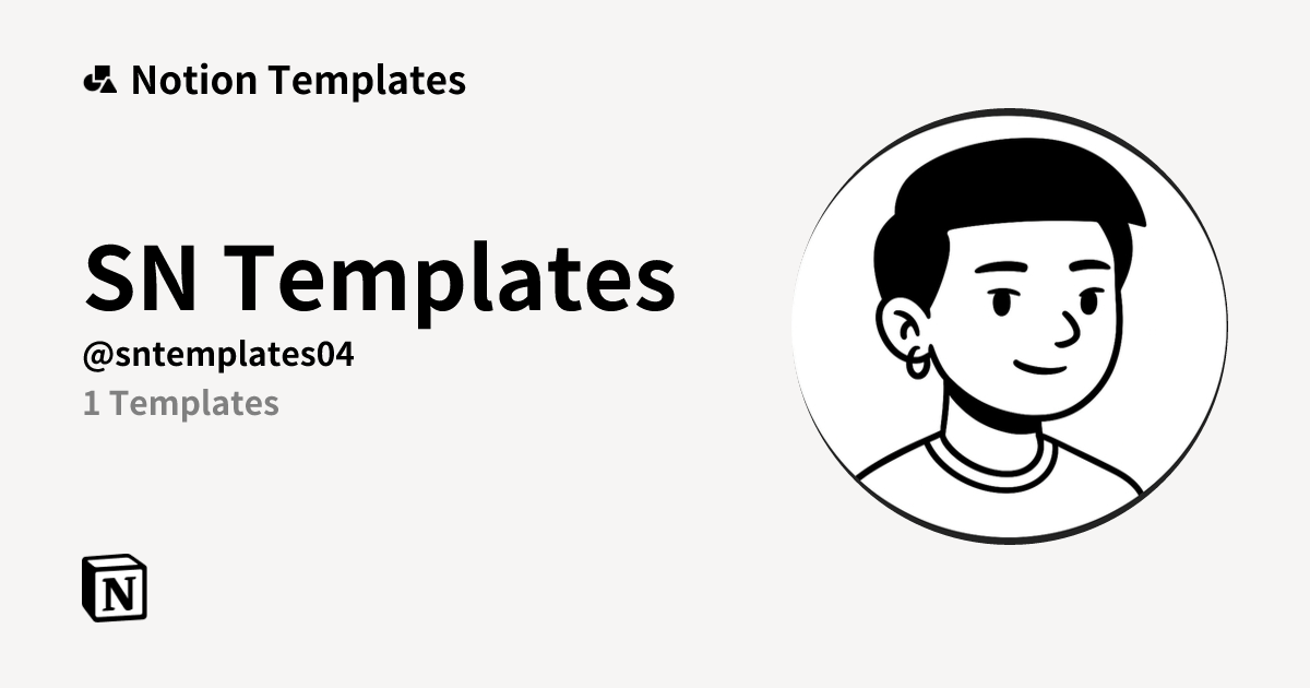 SN Templates | Template Creator | Notion Marketplace