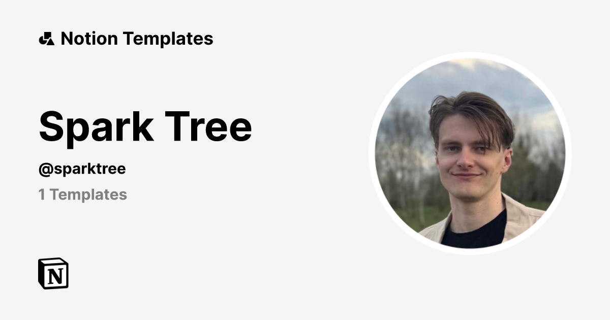 Spark Tree | Template Creator | Notion Marketplace