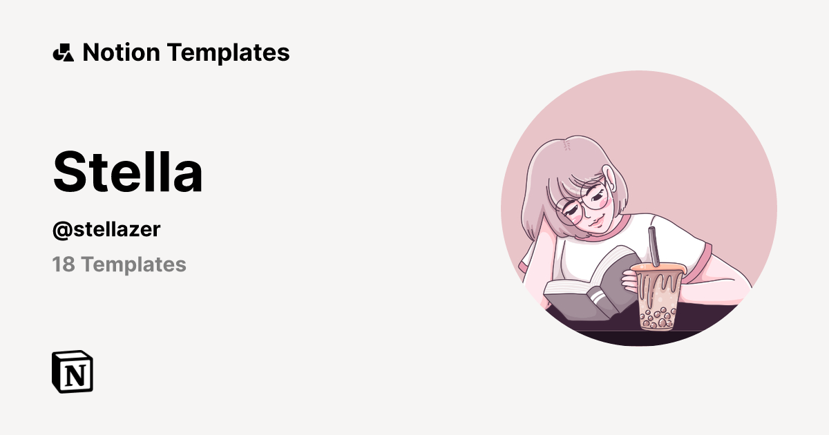 Stella | Template Creator | Notion Marketplace