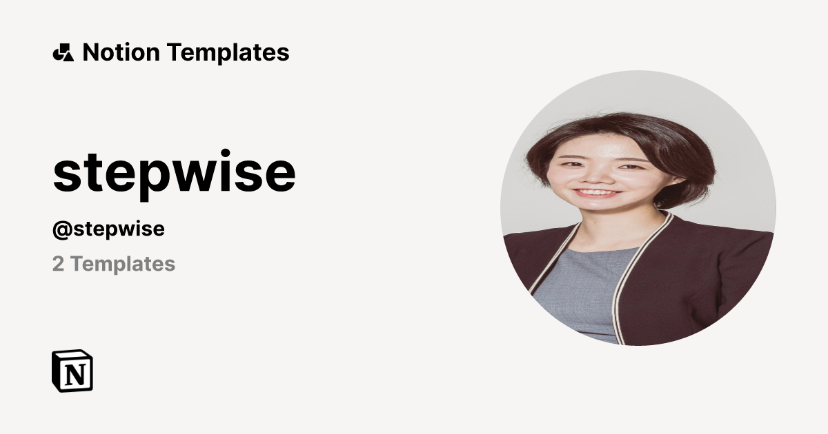 stepwise | Template Creator | Notion Marketplace