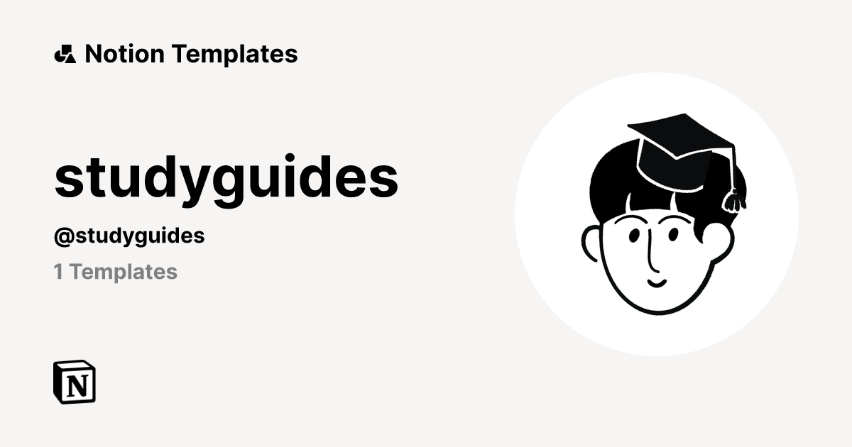 studyguides | Template Creator | Notion Marketplace