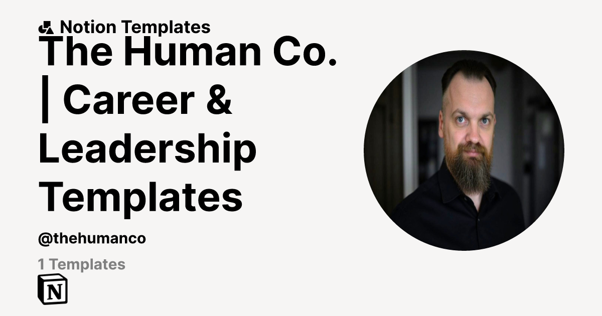 The Human Co. | Career & Leadership Templates | Template Creator ...