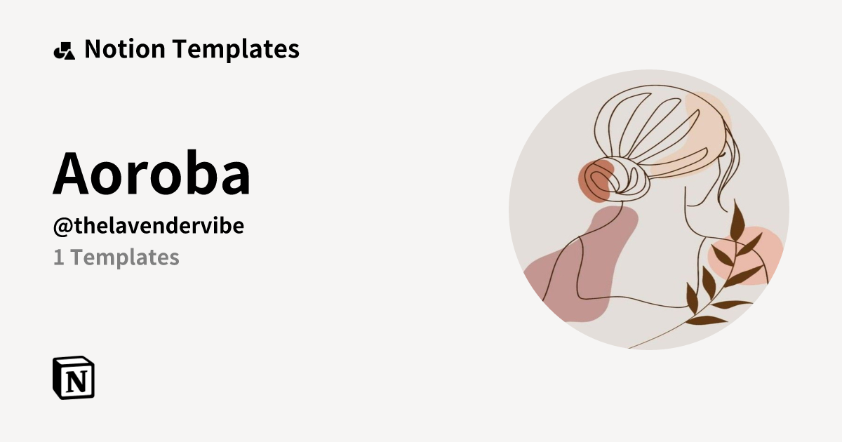 Aoroba | Template Creator | Notion Marketplace