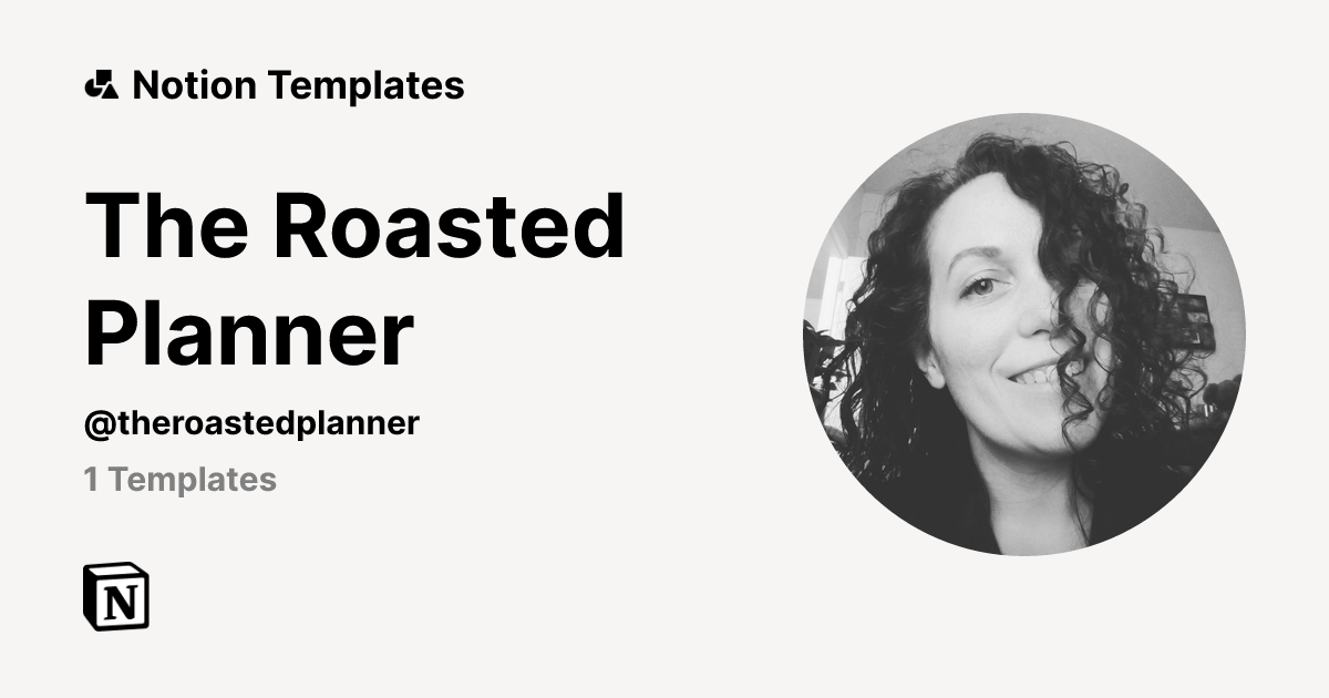 The Roasted Planner | Template Creator | Notion Marketplace
