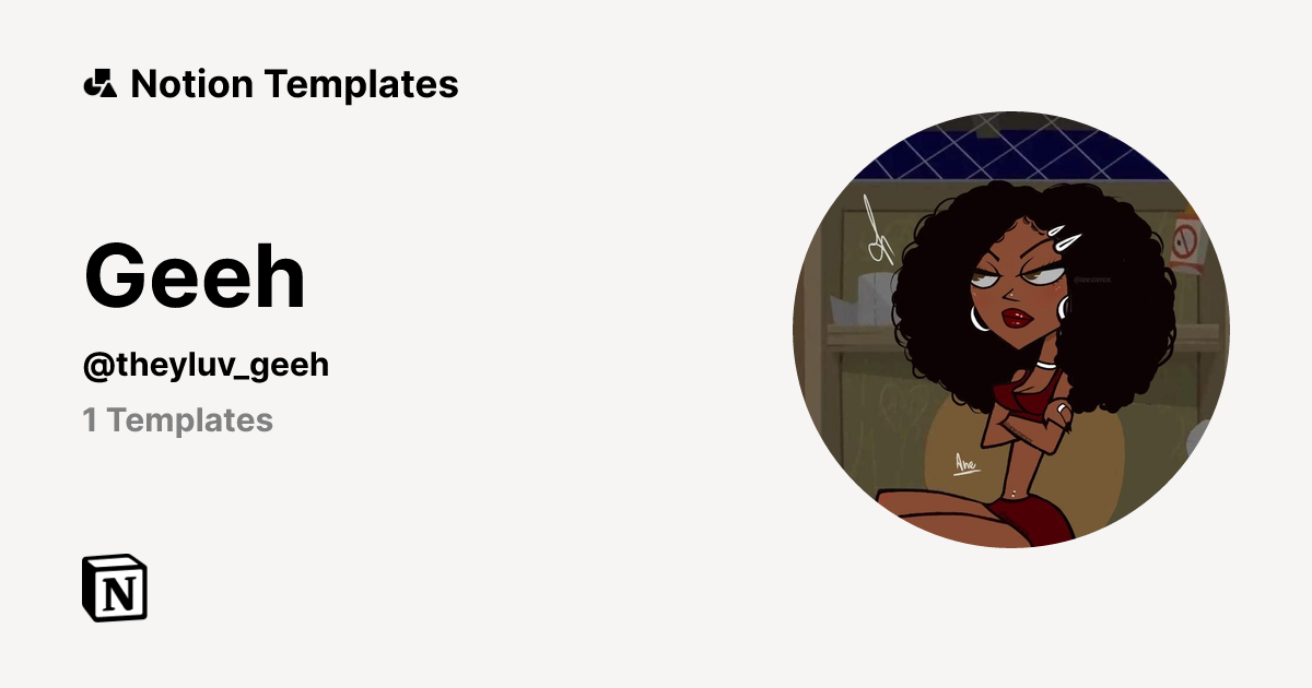 Geeh | Template Creator | Notion Marketplace