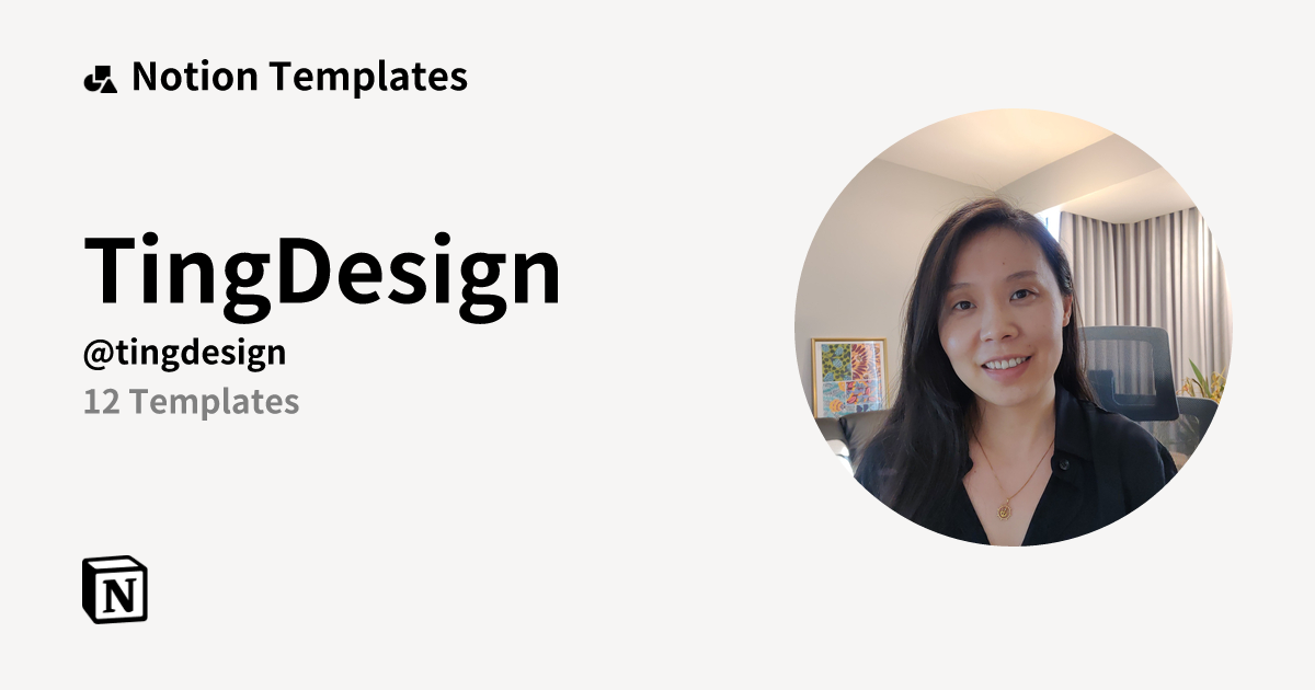 TingDesign | Template Creator | Notion Marketplace