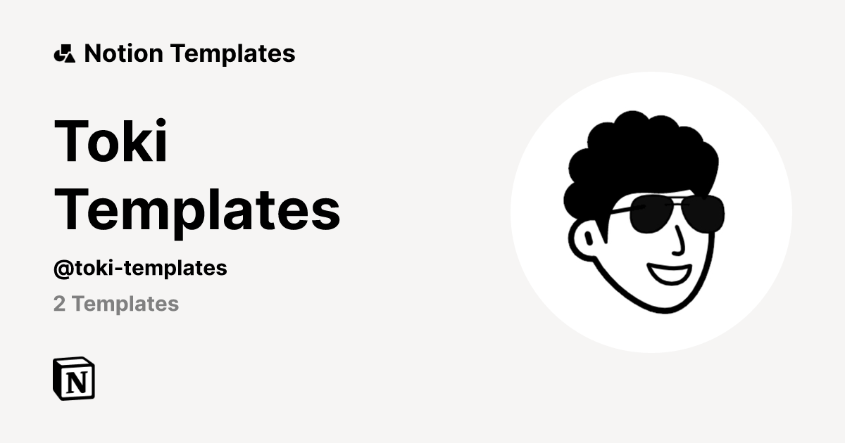 Toki Templates | Template Creator | Notion Marketplace
