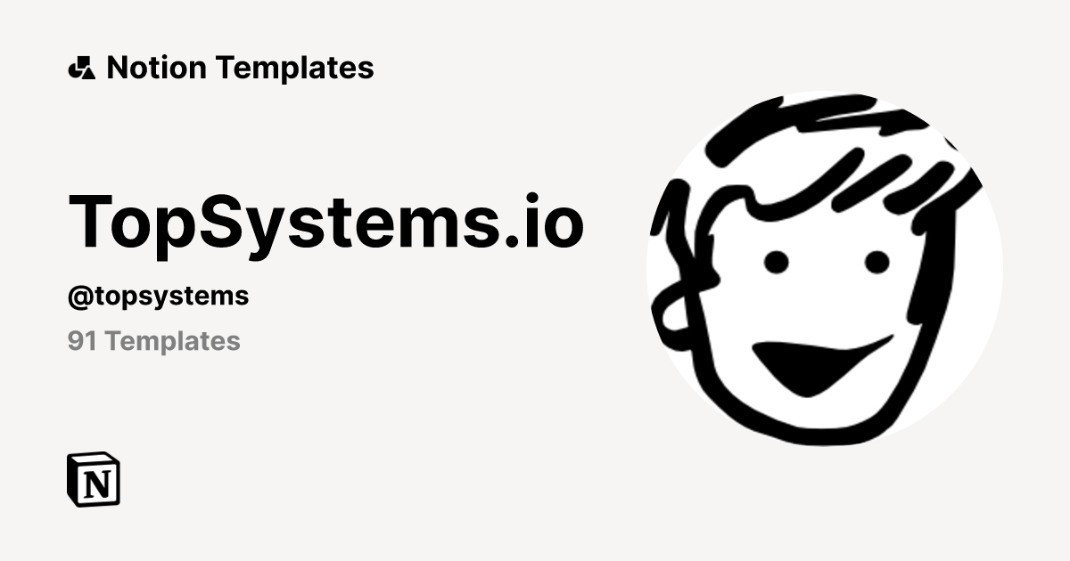 TopSystems.io | Template Creator | Notion Marketplace