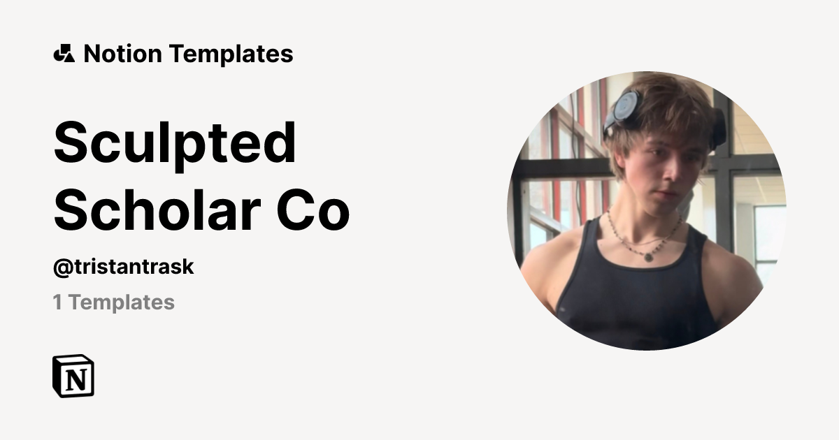 Sculpted Scholar Co | Template Creator | Notion Marketplace