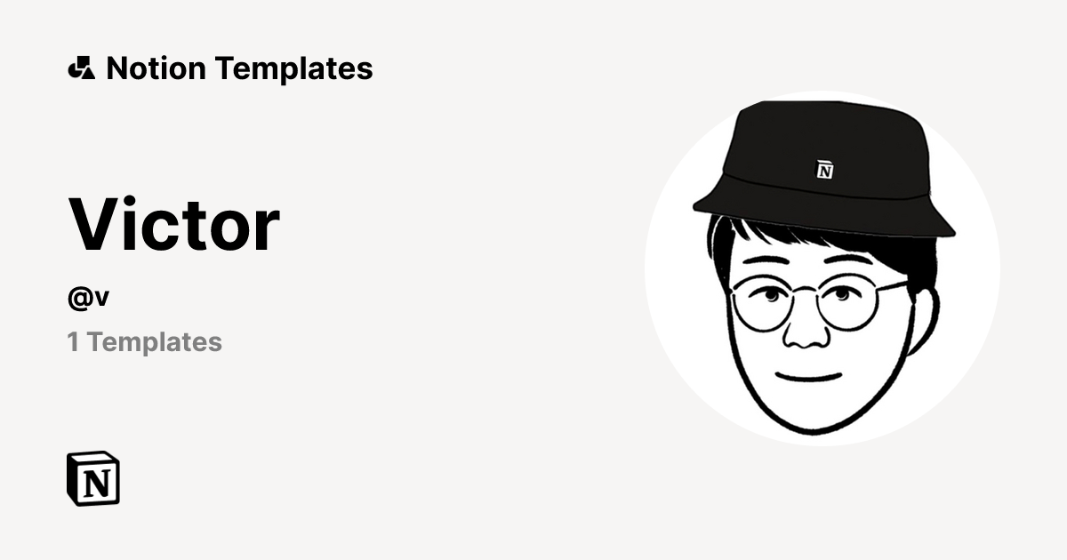 Victor | Template Creator | Notion Marketplace