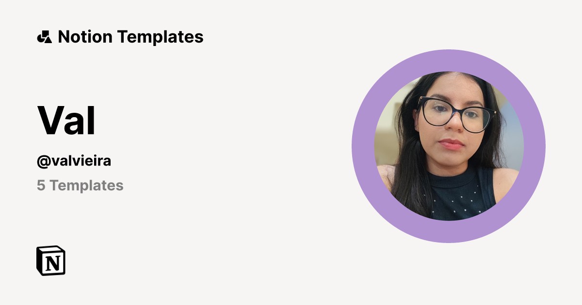 Val | Template Creator | Notion Marketplace