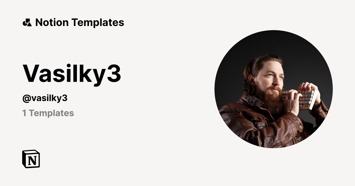 Vasilky3 | Template Creator | Notion Marketplace