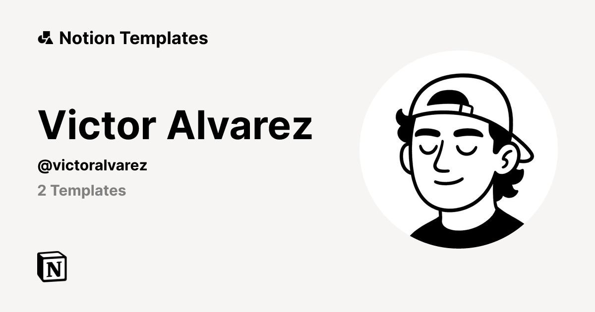 Victor Alvarez | Template Creator | Notion Marketplace