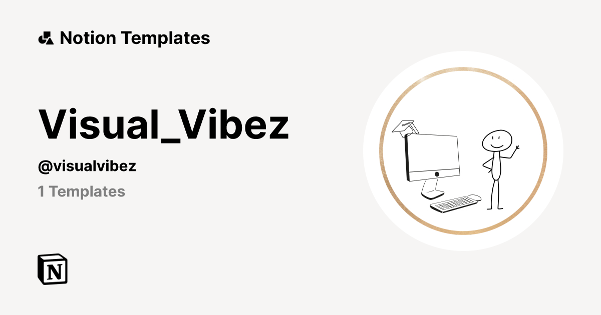 Visual_Vibez | Template Creator | Notion Marketplace