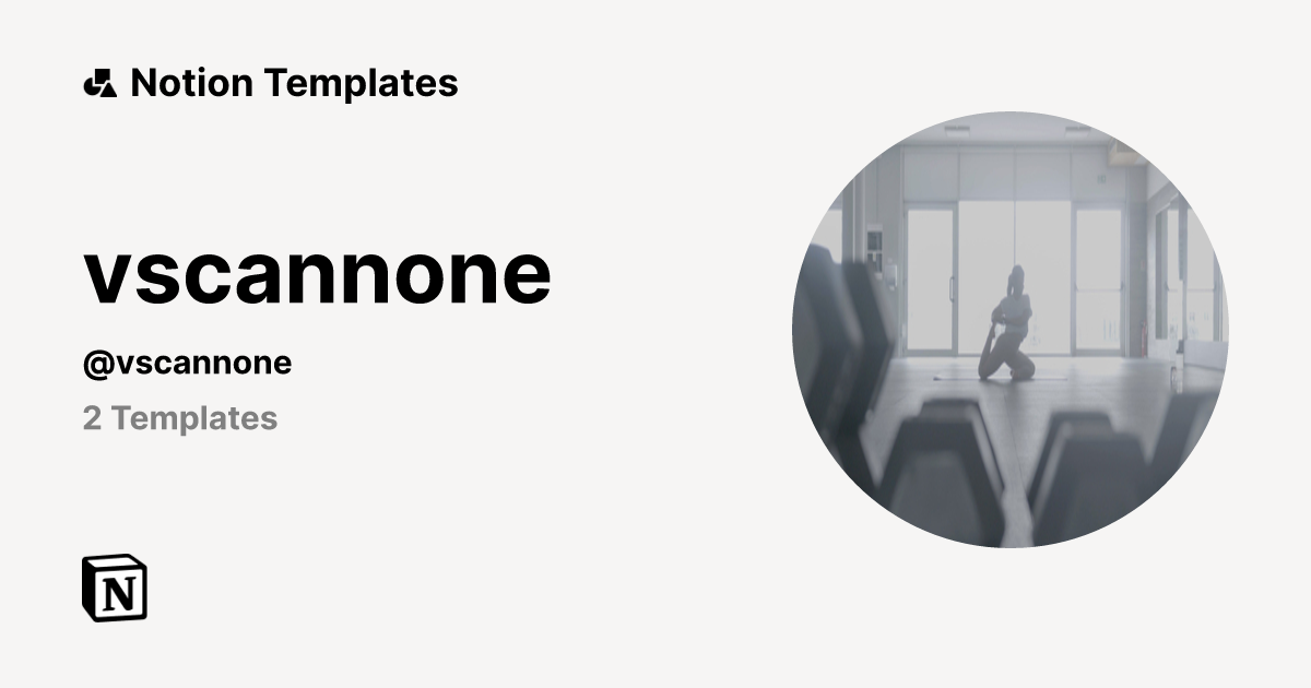 vscannone | Template Creator | Notion Marketplace