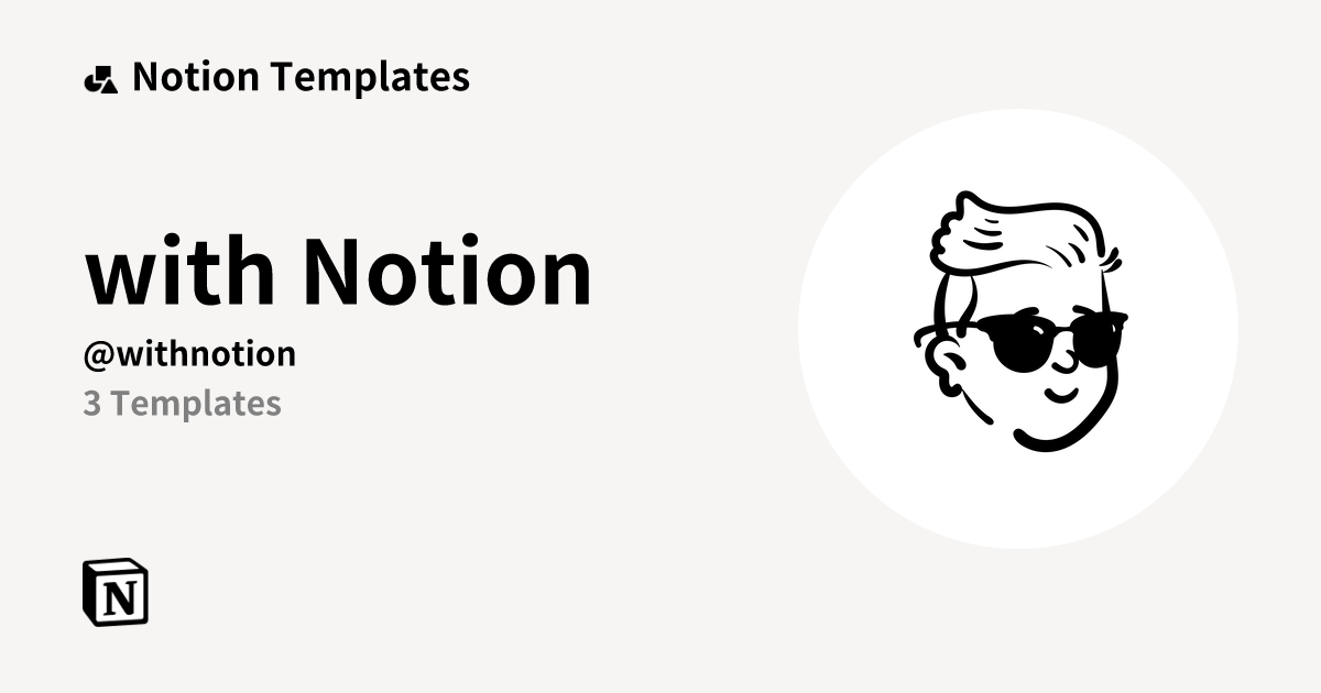with Notion | Template Creator | Notion Marketplace