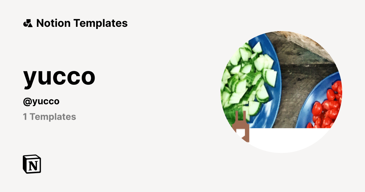 yucco | Template Creator | Notion Marketplace