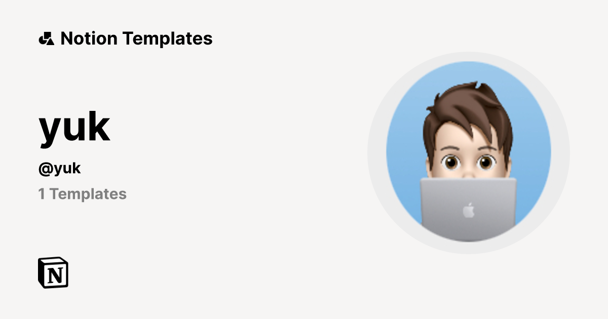 yuk | Template Creator | Notion Marketplace
