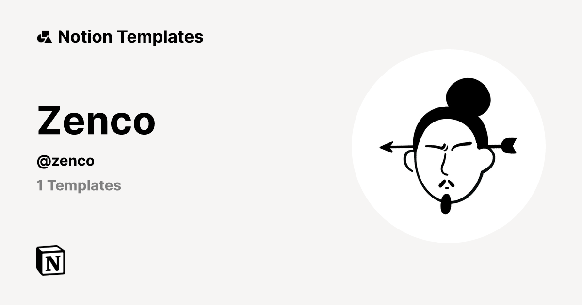 Zenco | Template Creator | Notion Marketplace