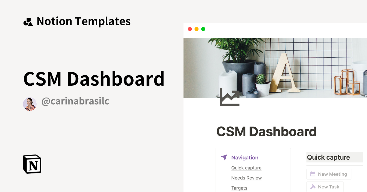 CSM Dashboard Template | Notion Marketplace
