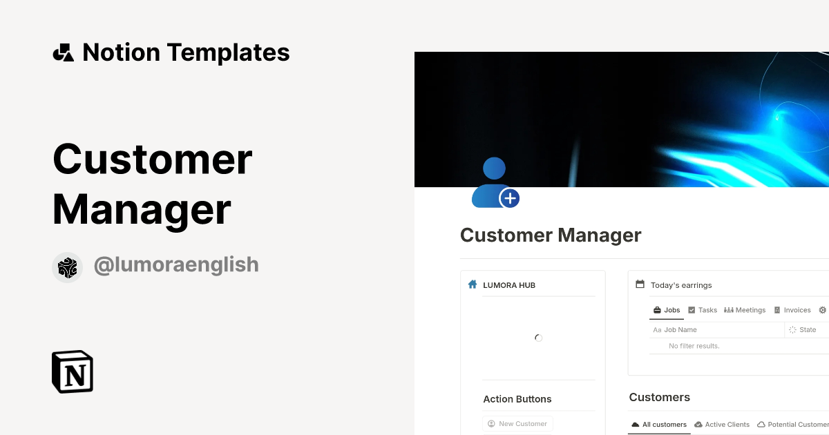 Customer Manager Template | Notion Marketplace