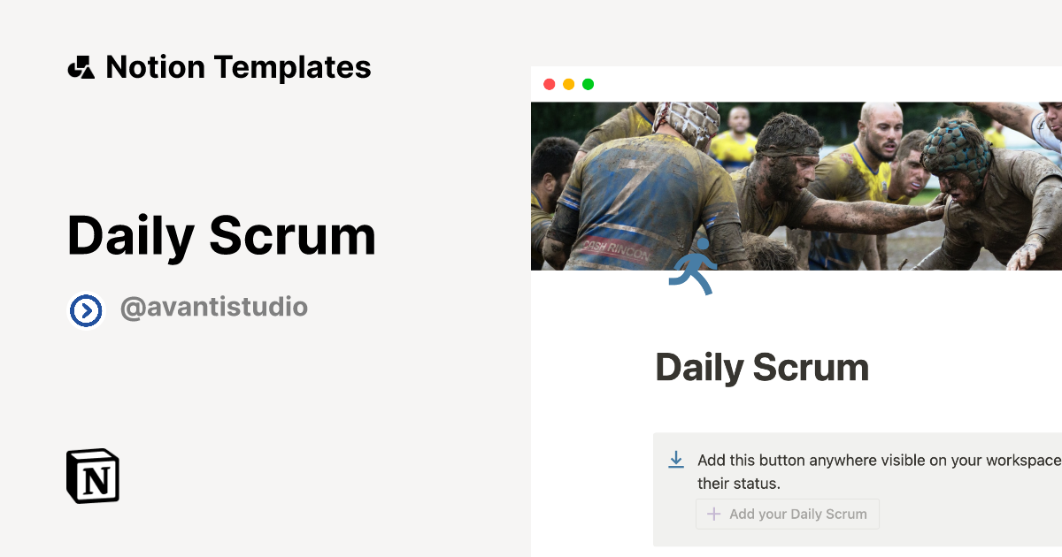 Daily Scrum Template | Notion Marketplace