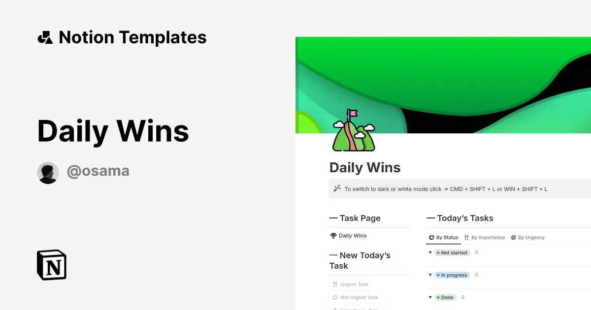 Daily Wins Template | Notion Marketplace