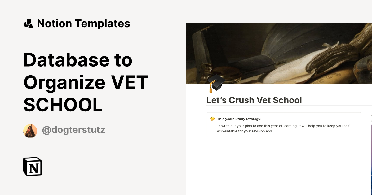 Database to Organize VET SCHOOL Template | Notion Marketplace