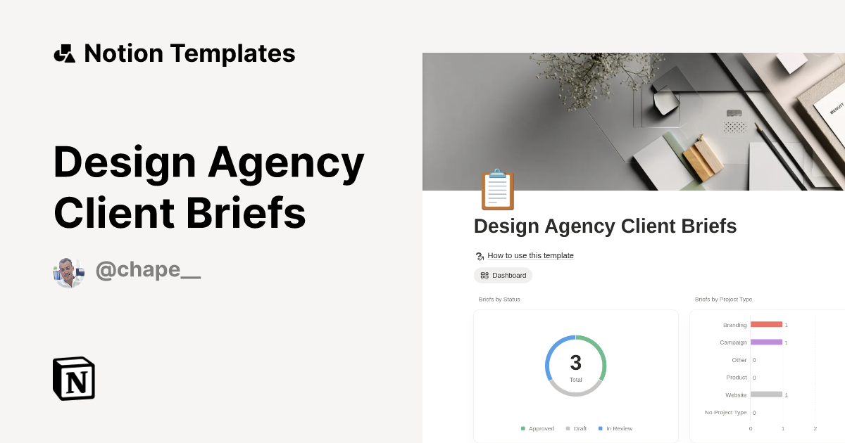 Design Agency Client Briefs Template | Notion Marketplace