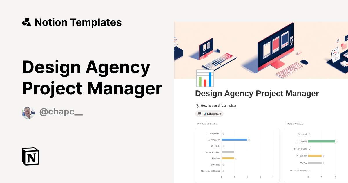 Design Agency Project Manager Template | Notion Marketplace