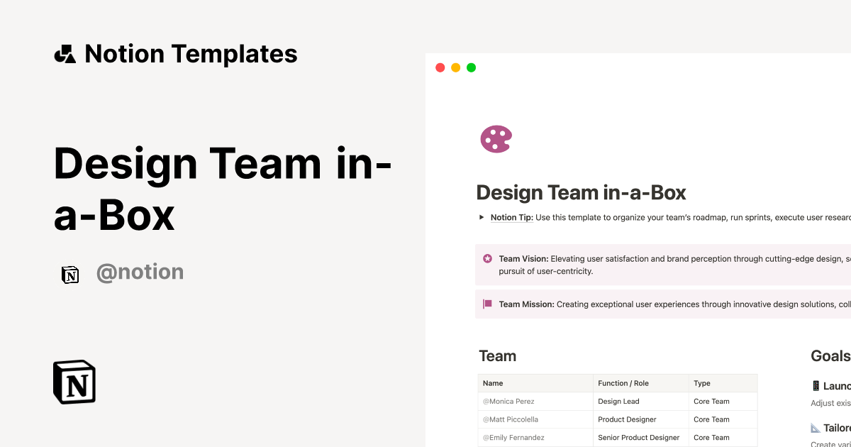 Design Team in-a-Box 2026 Template | Notion Marketplace