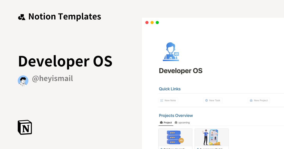 Developer OS Template | Notion Marketplace